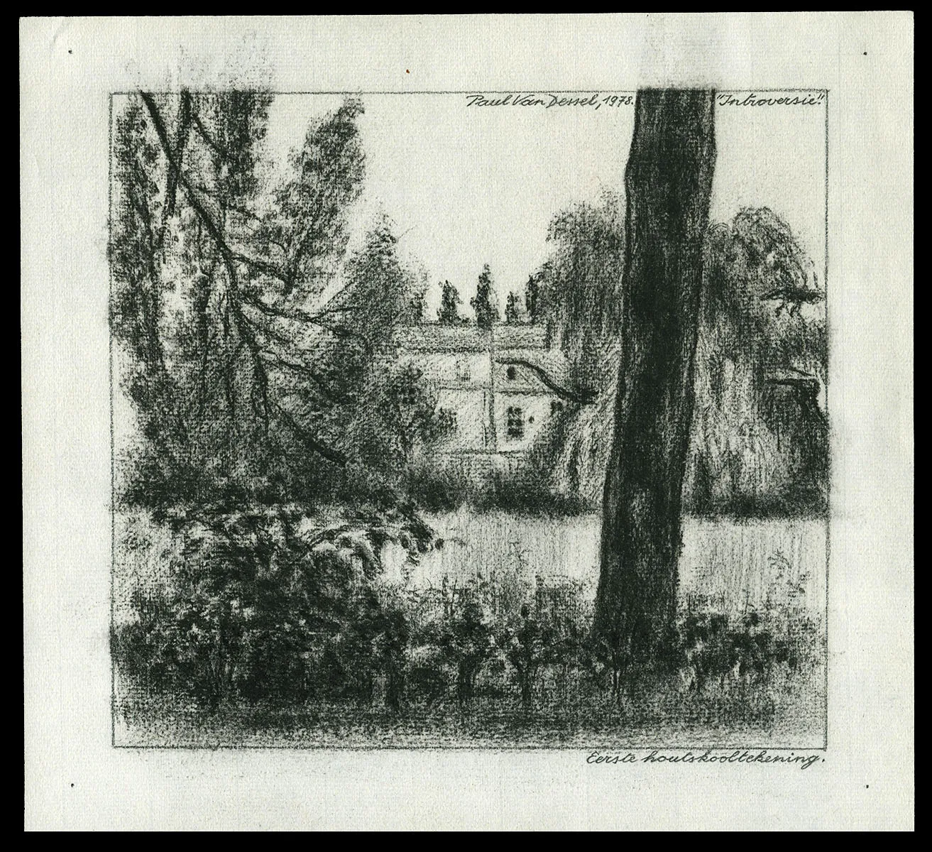 Achetez un dessin de 1978 de l'artiste belge Paul Van Dessel