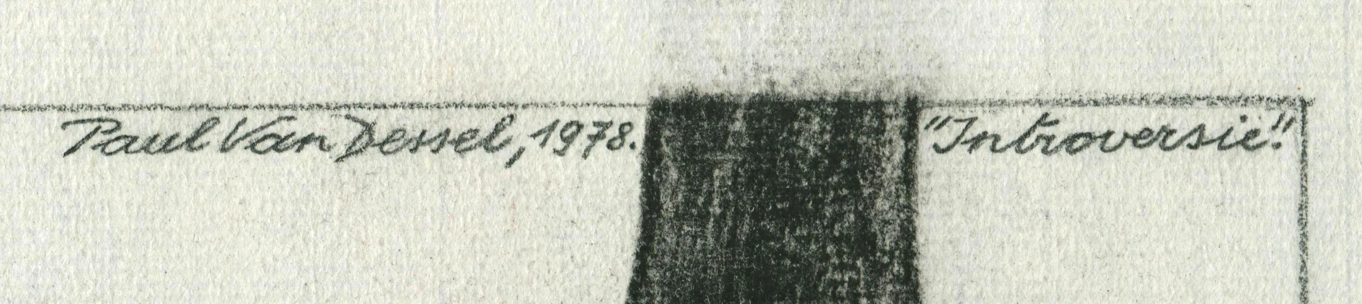 Buy a drawing from 1978 by the Belgian artist Paul Van Dessel