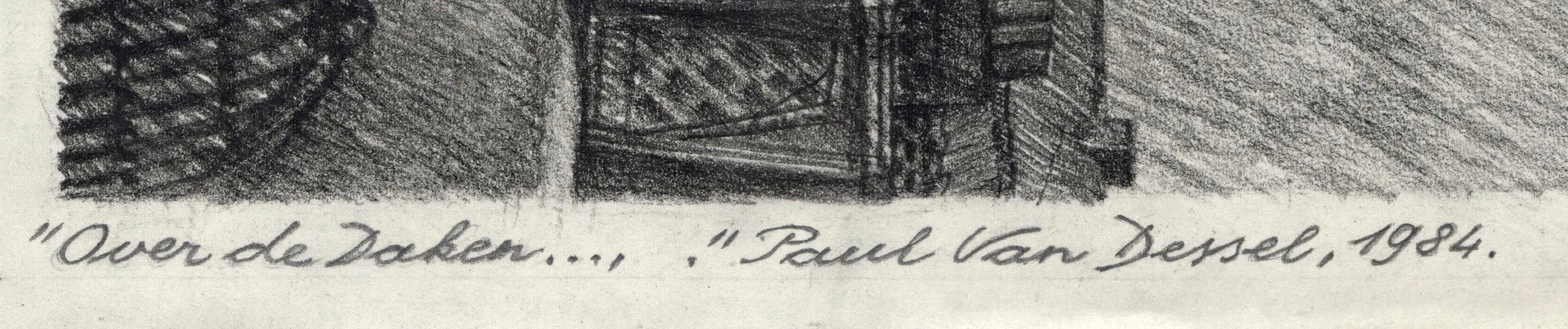 Tekening uit 1984 van de Belgische kunstenaar Paul Van Dessel kopen