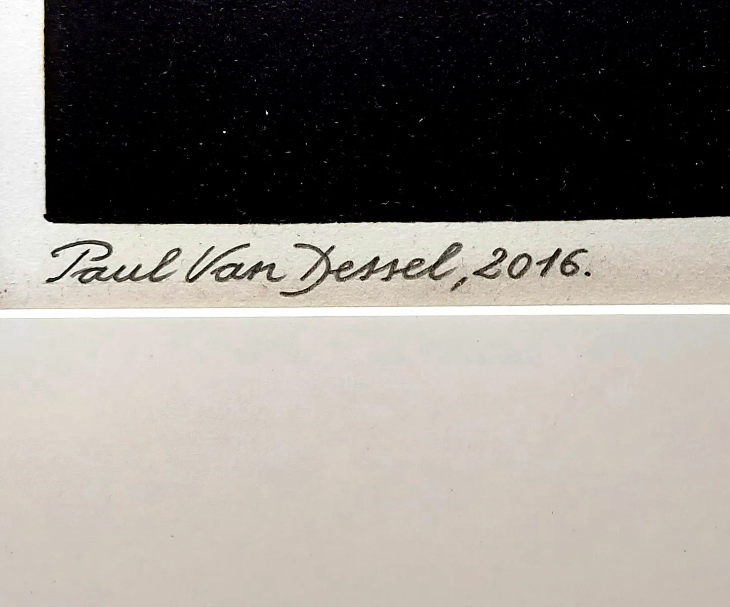 Buy a linocut from 2016 by the Belgian artist Paul Van Dessel