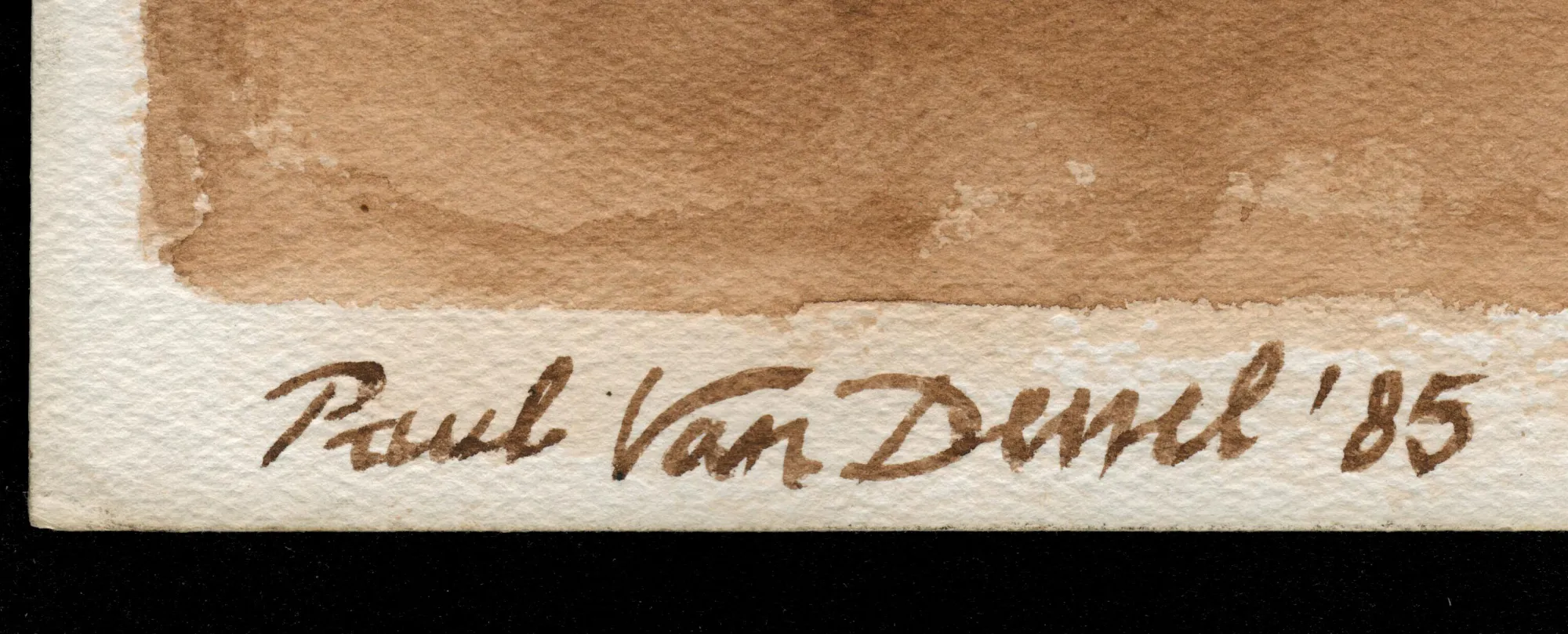 Buy watercolor from 1985 by the Belgian artist Paul Van Dessel