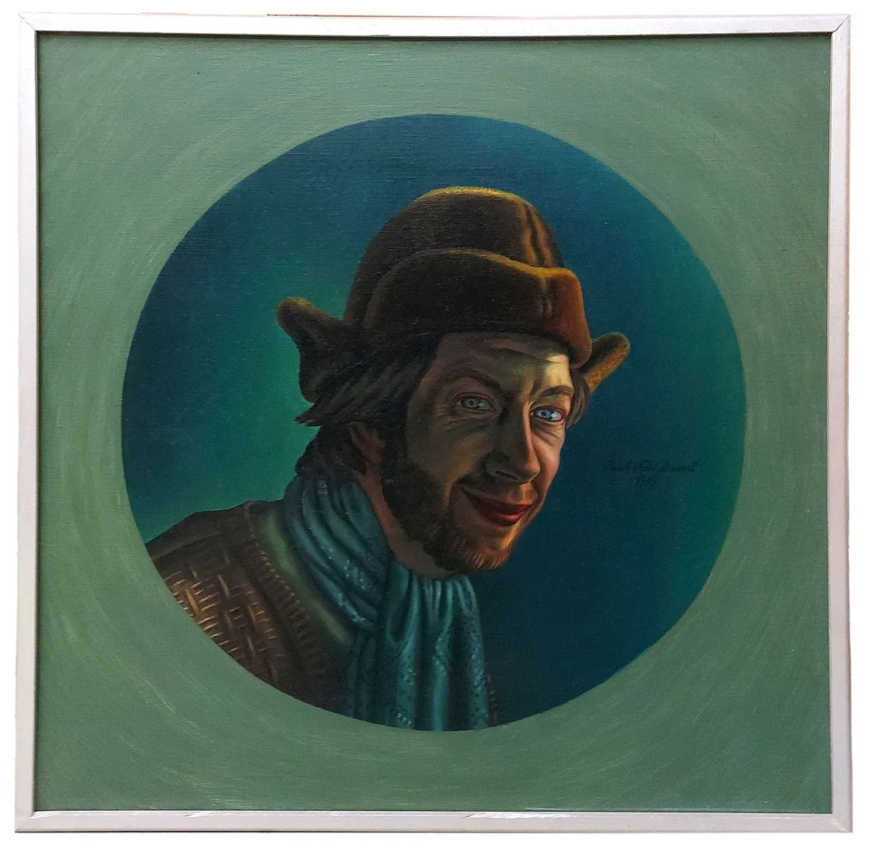 Portret uit 1989 van de Belgische kunstenaar Paul Van Dessel kopen
