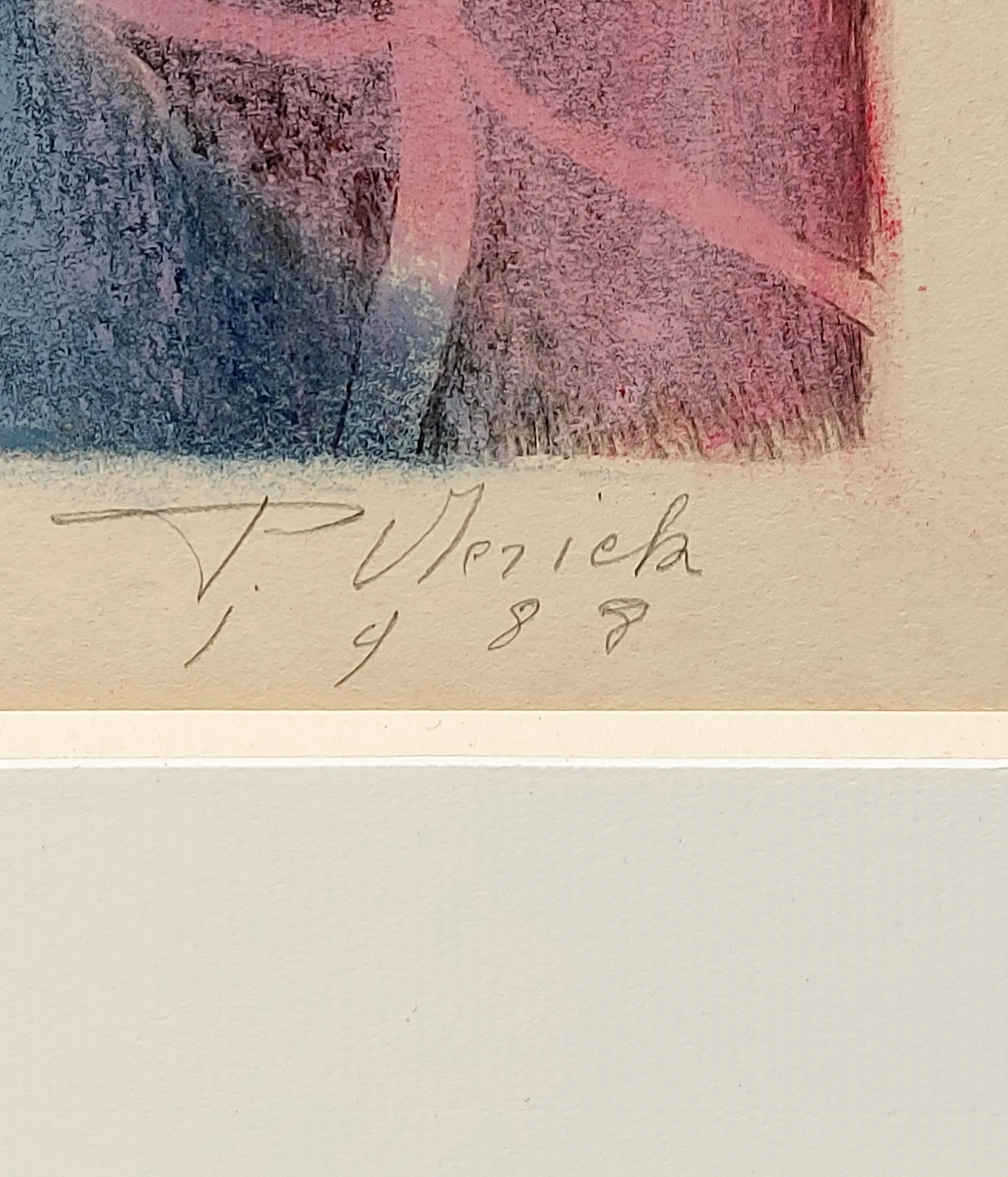 Tekening uit 1988 gemaakt en gesigneerd door Pierre Vlerick