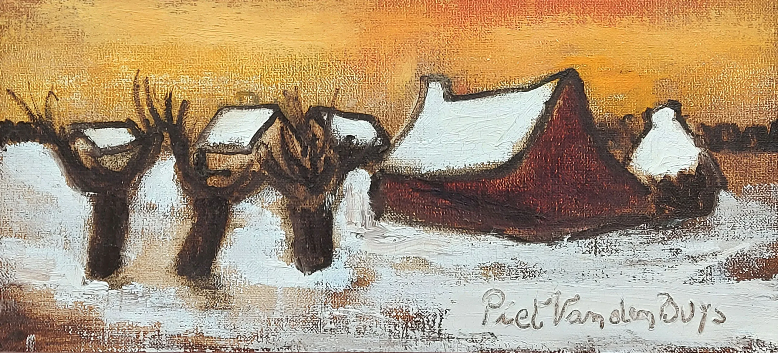 Olieverfschilderij van Piet Van den Buys uit Oostende kopen