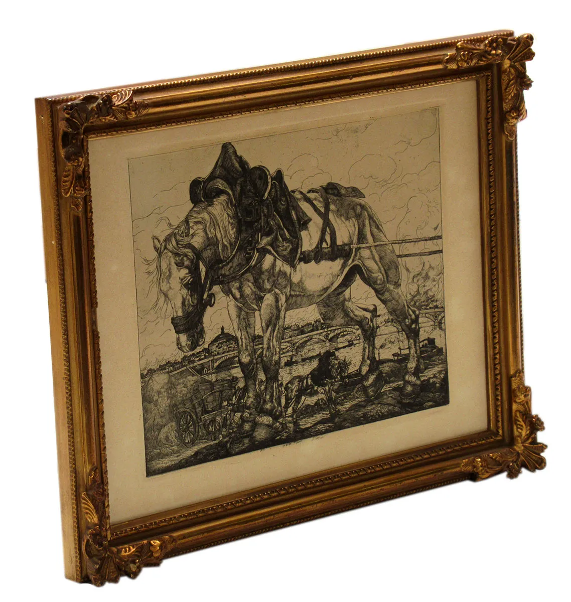 Etching by the Dutch artist Pieter Dumont