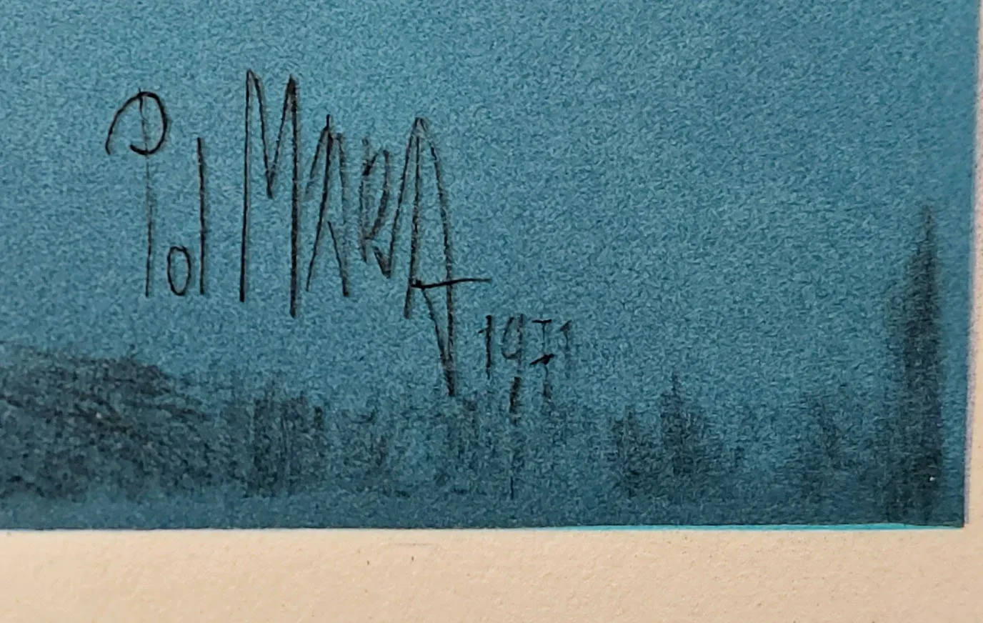 Litho van de Belgische Lithograaf en kunstenaar Pol Mara