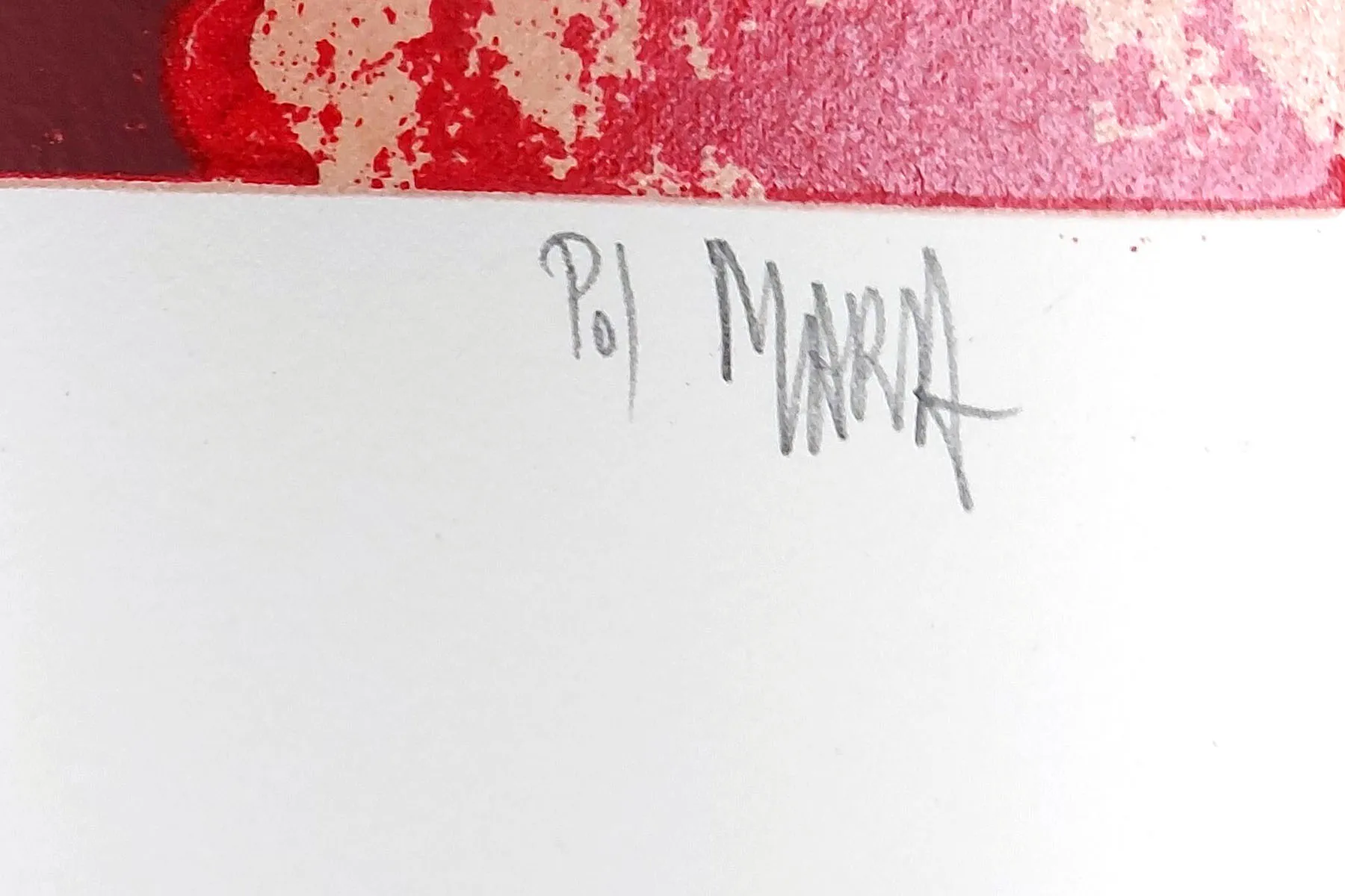 Zeefdruk van de Belgische Lithograaf en kunstenaar Pol Mara