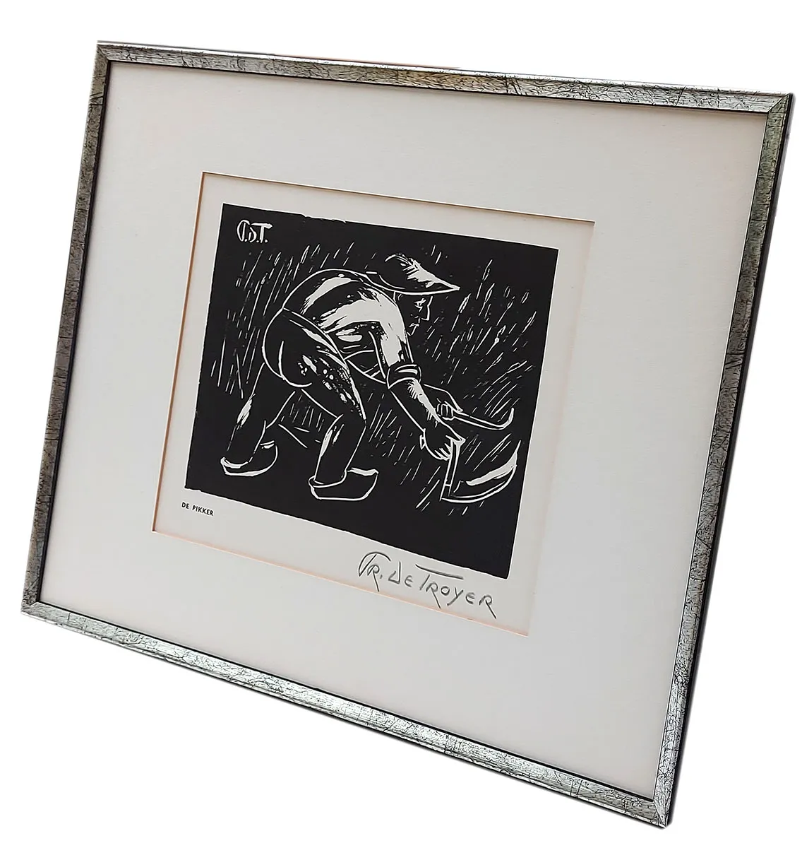 Linosnede van de Belgische kunstenaar Prosper De Troyer kopen