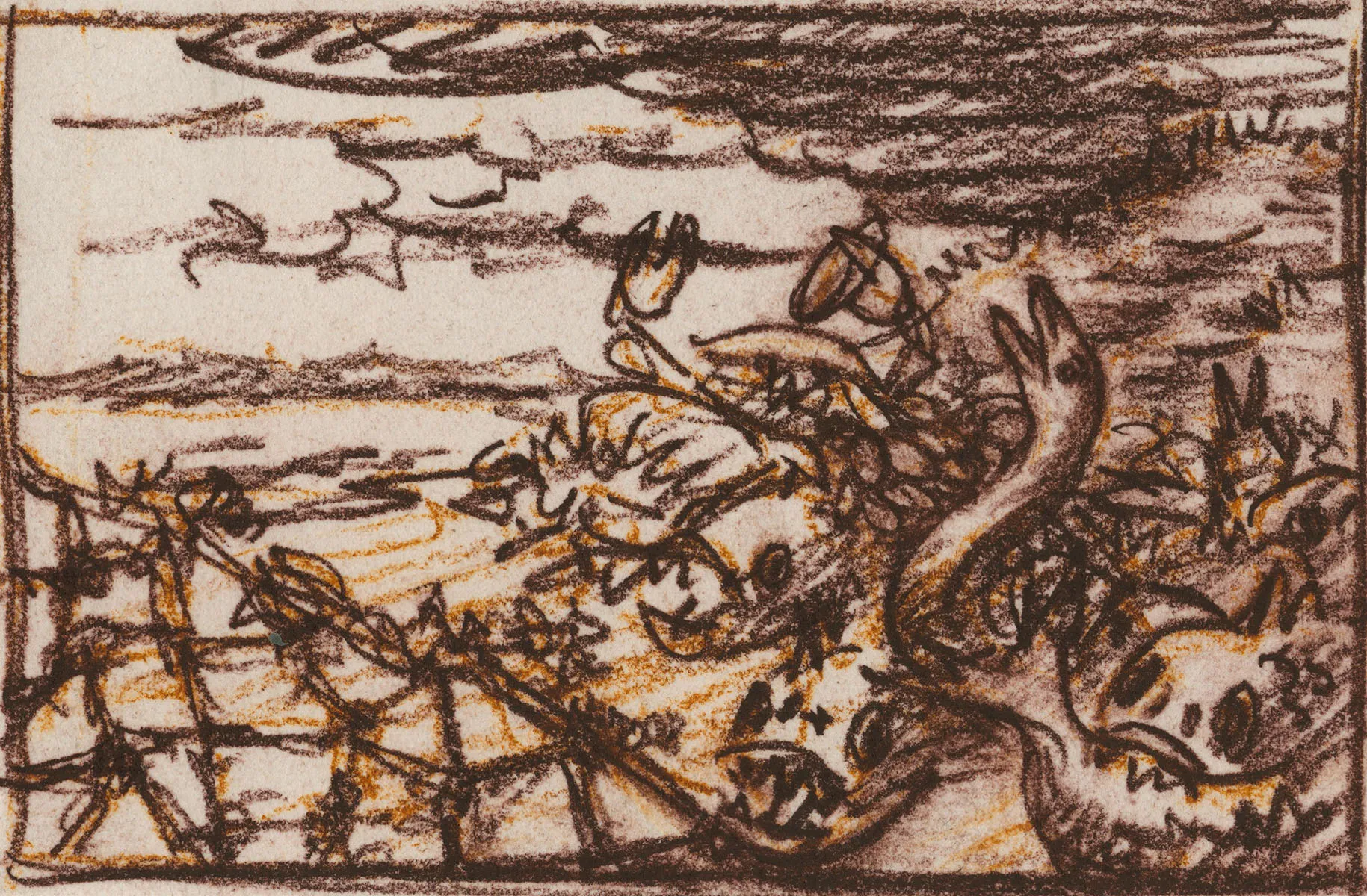 Achetez un dessin de 1994 de l'artiste belge Paul Van Dessel