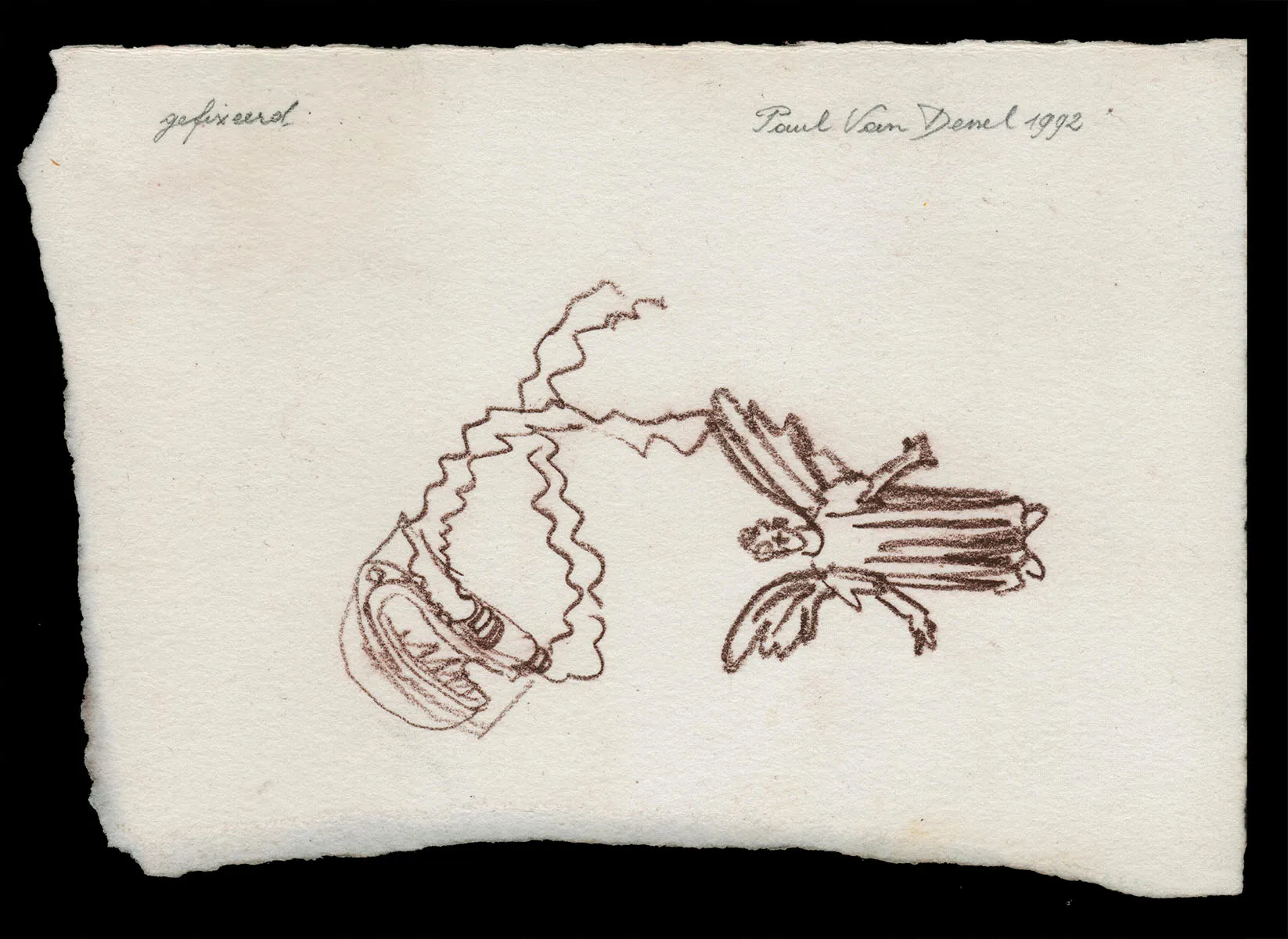 Buy a drawing from 1992 by the Belgian artist Paul Van Dessel