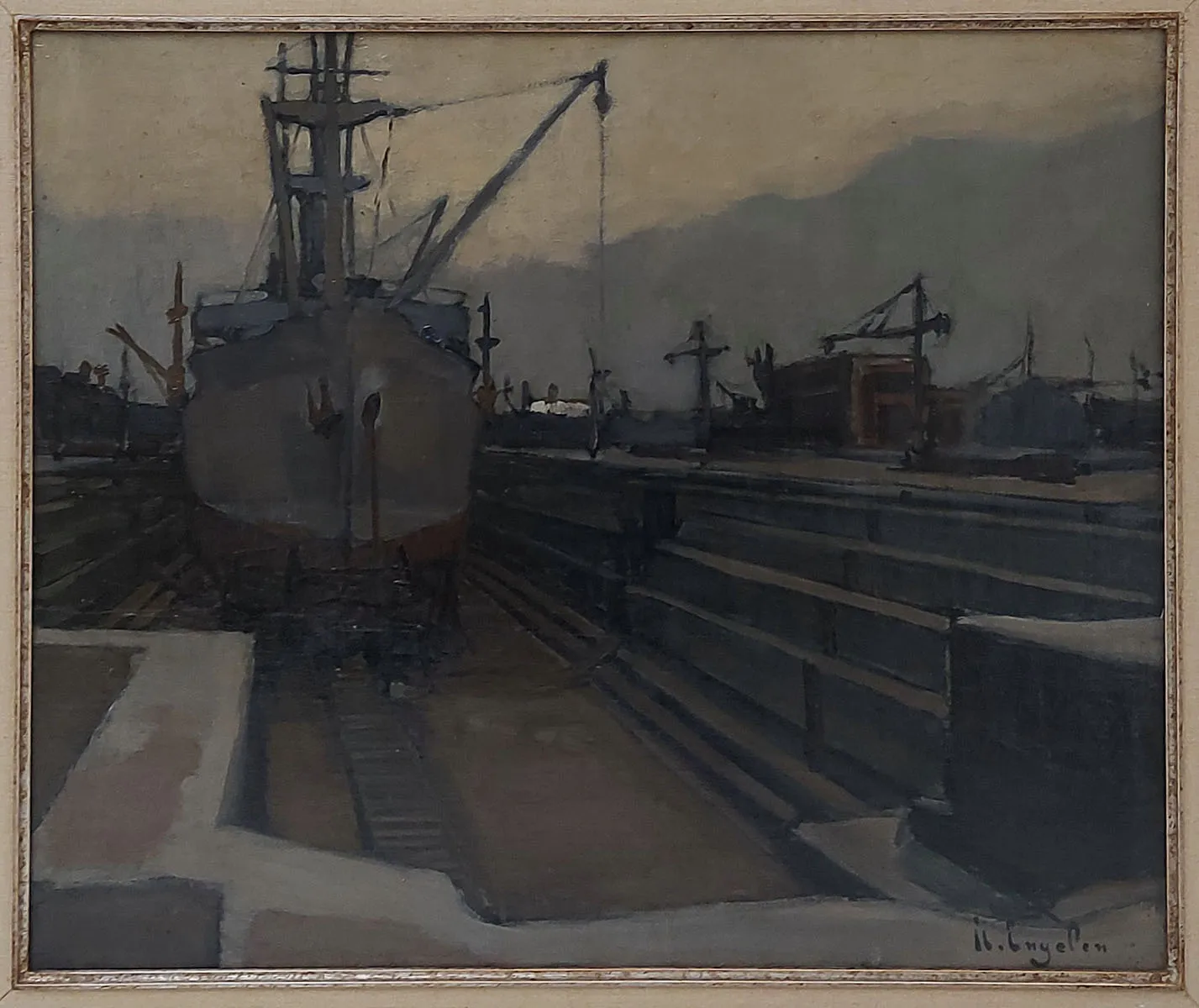 Schilderij uit 1939 van de Antwerpse kunstenaar René Engelen kopen