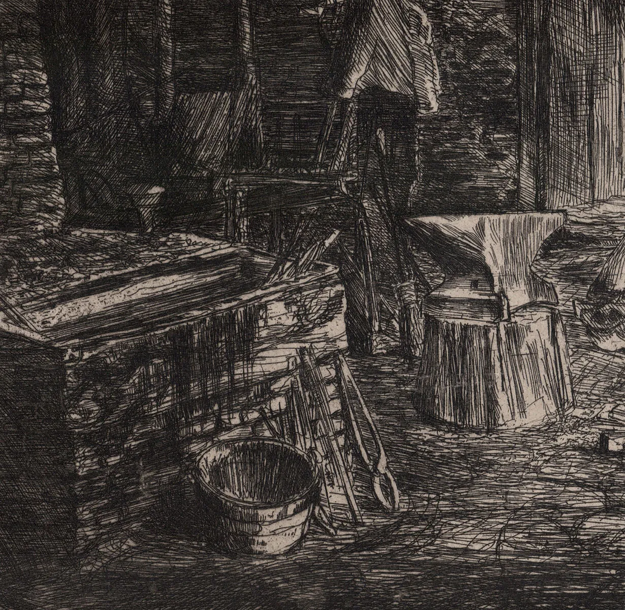 Ets van de Belgische kunstenaar René Van Bastelaer kopen