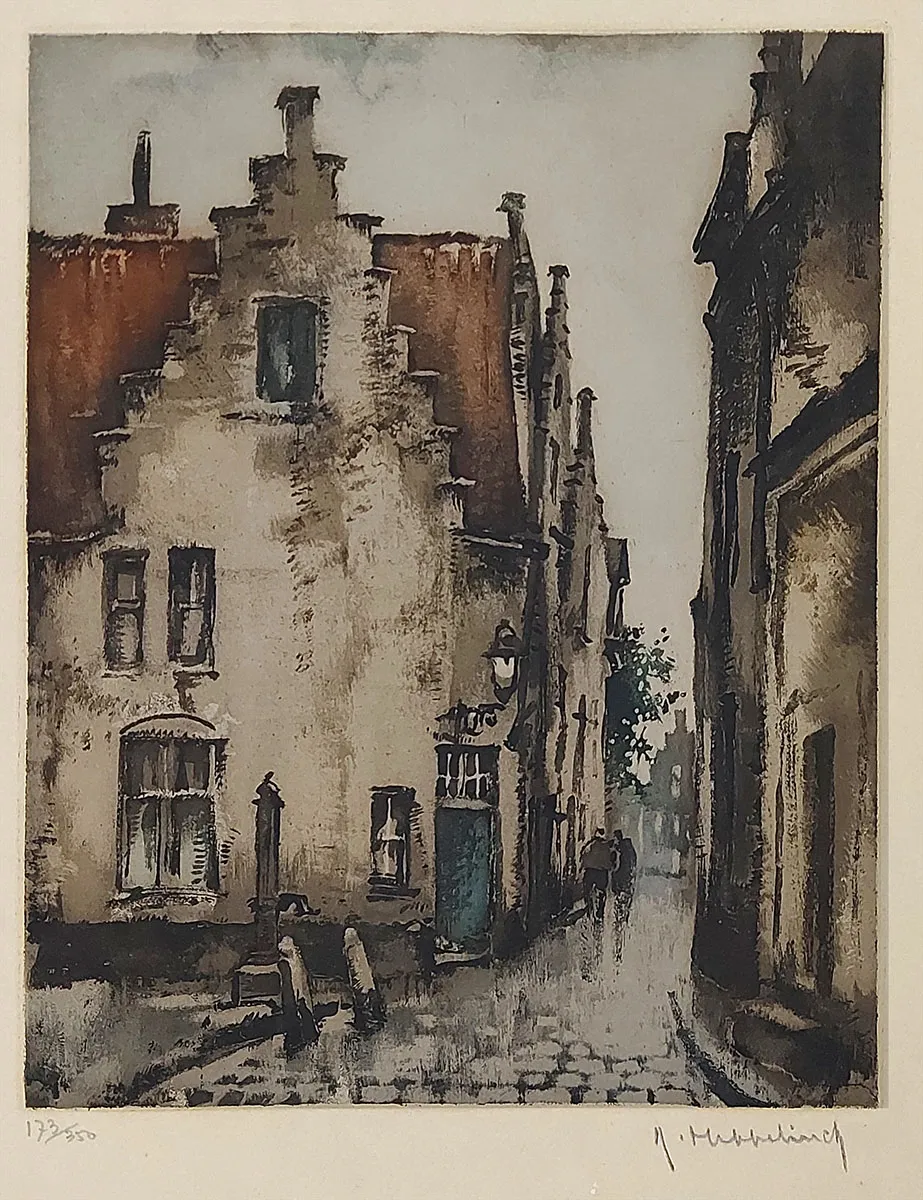 Buy etching by the Belgian artist Roger Hebbelinck