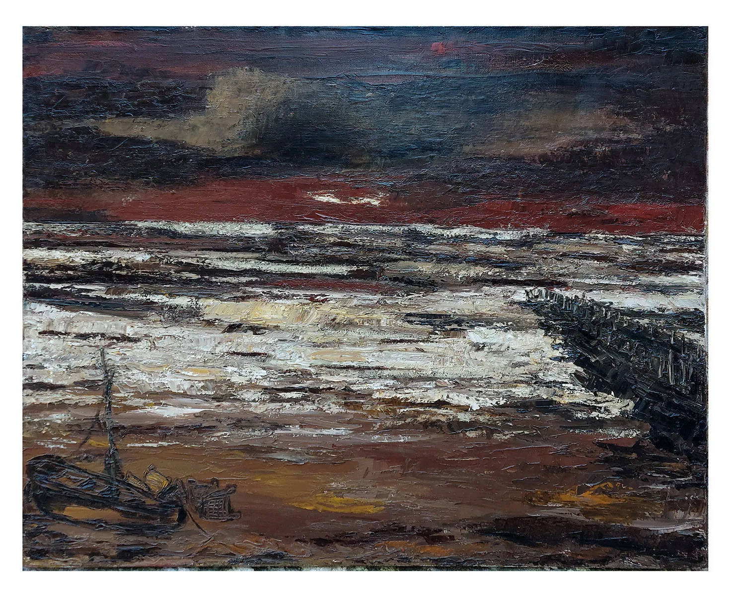 Schilderij uit 1963 kopen van de Belgische schilder Roger Nellens