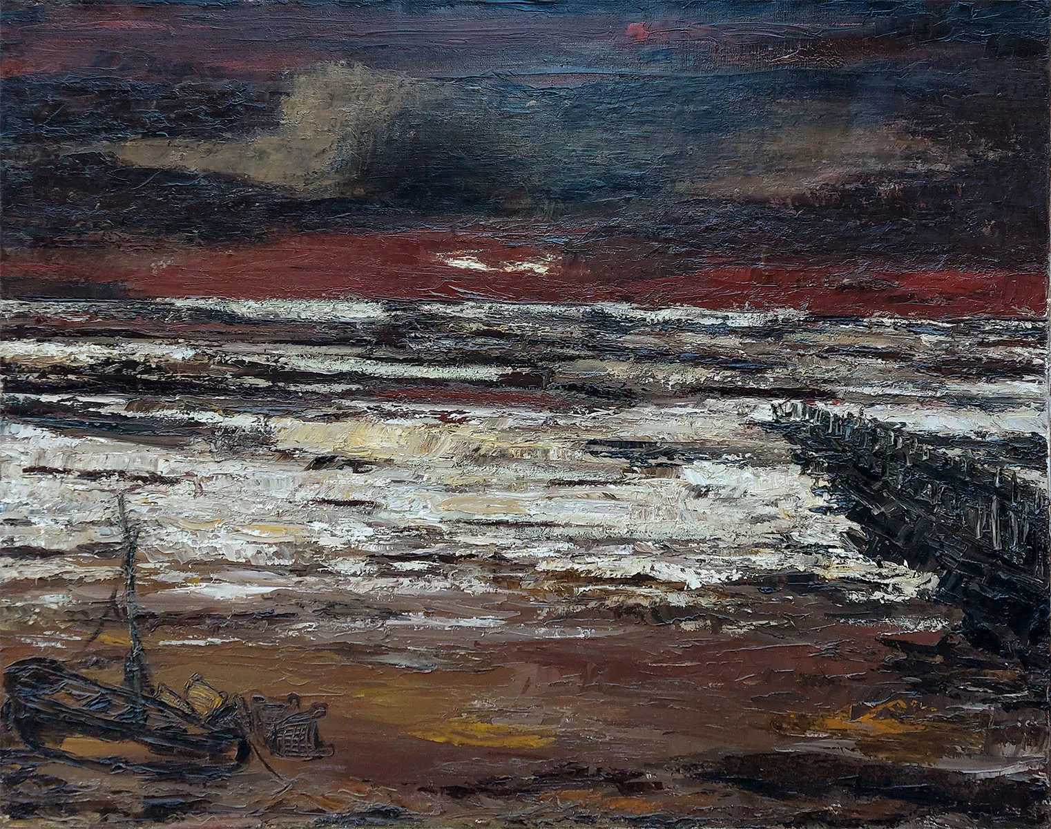 Schilderij uit 1963 kopen van de Belgische schilder Roger Nellens