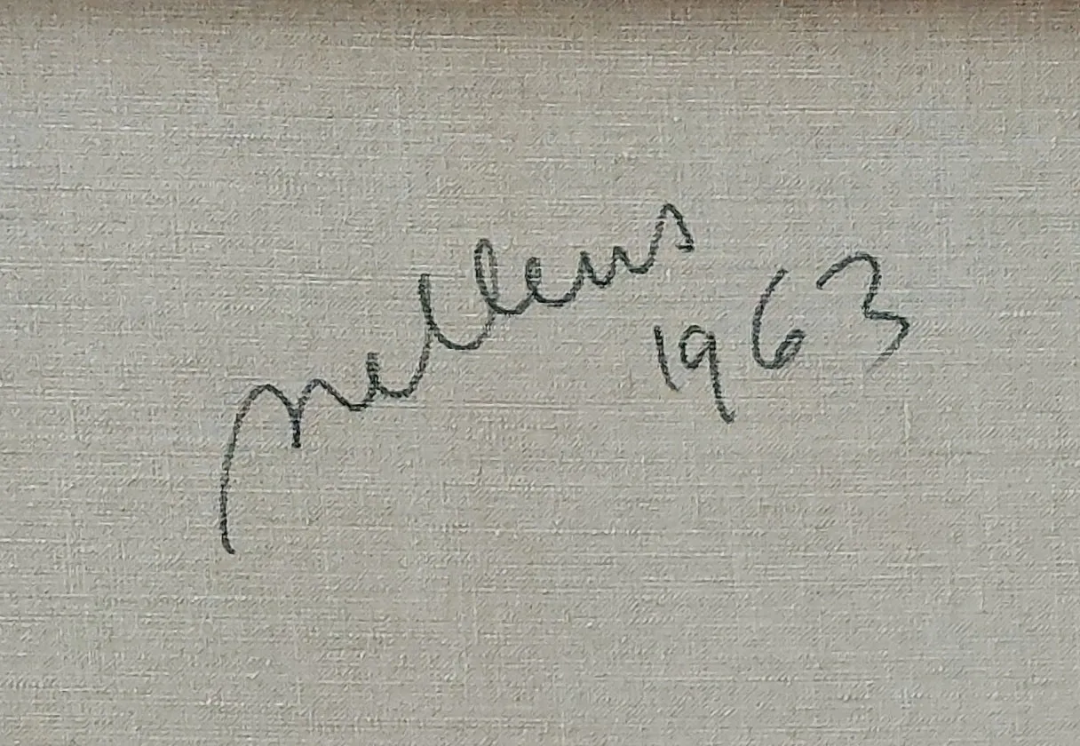 Schilderij uit 1963 kopen van de Belgische schilder Roger Nellens