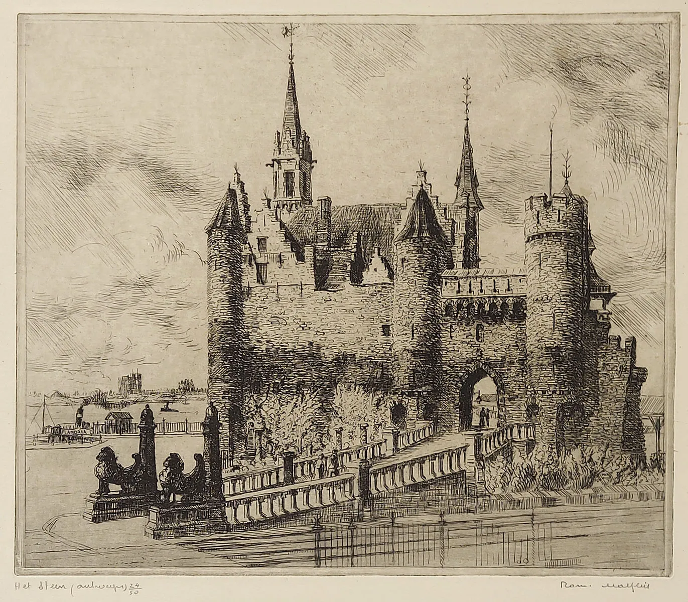Buy an etching by the Belgian artist Romain Malfliet