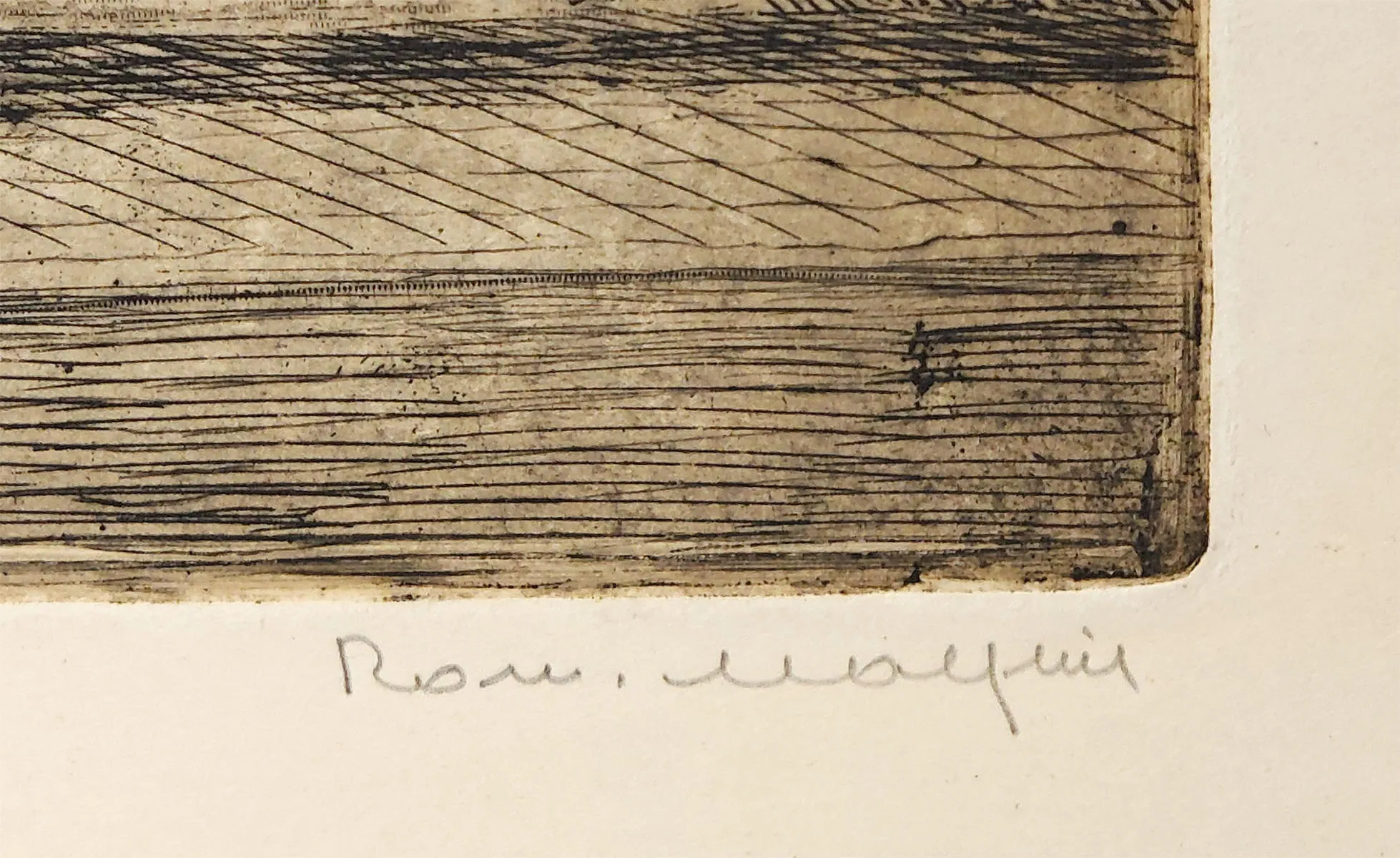 Kemzeke, ets kopen van de Belgische etser Romain Malfliet