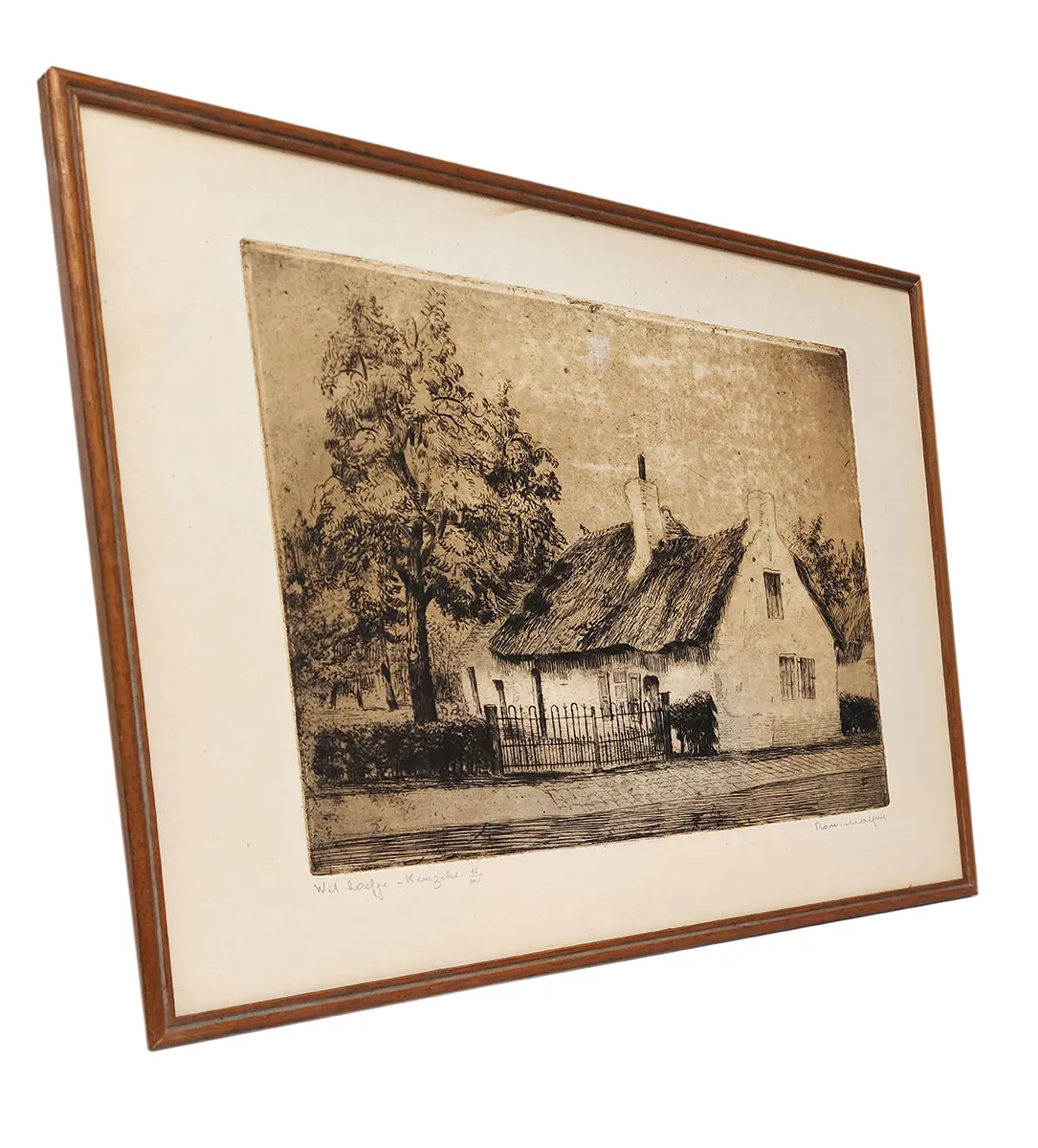 Kemzeke, ets kopen van de Belgische etser Romain Malfliet