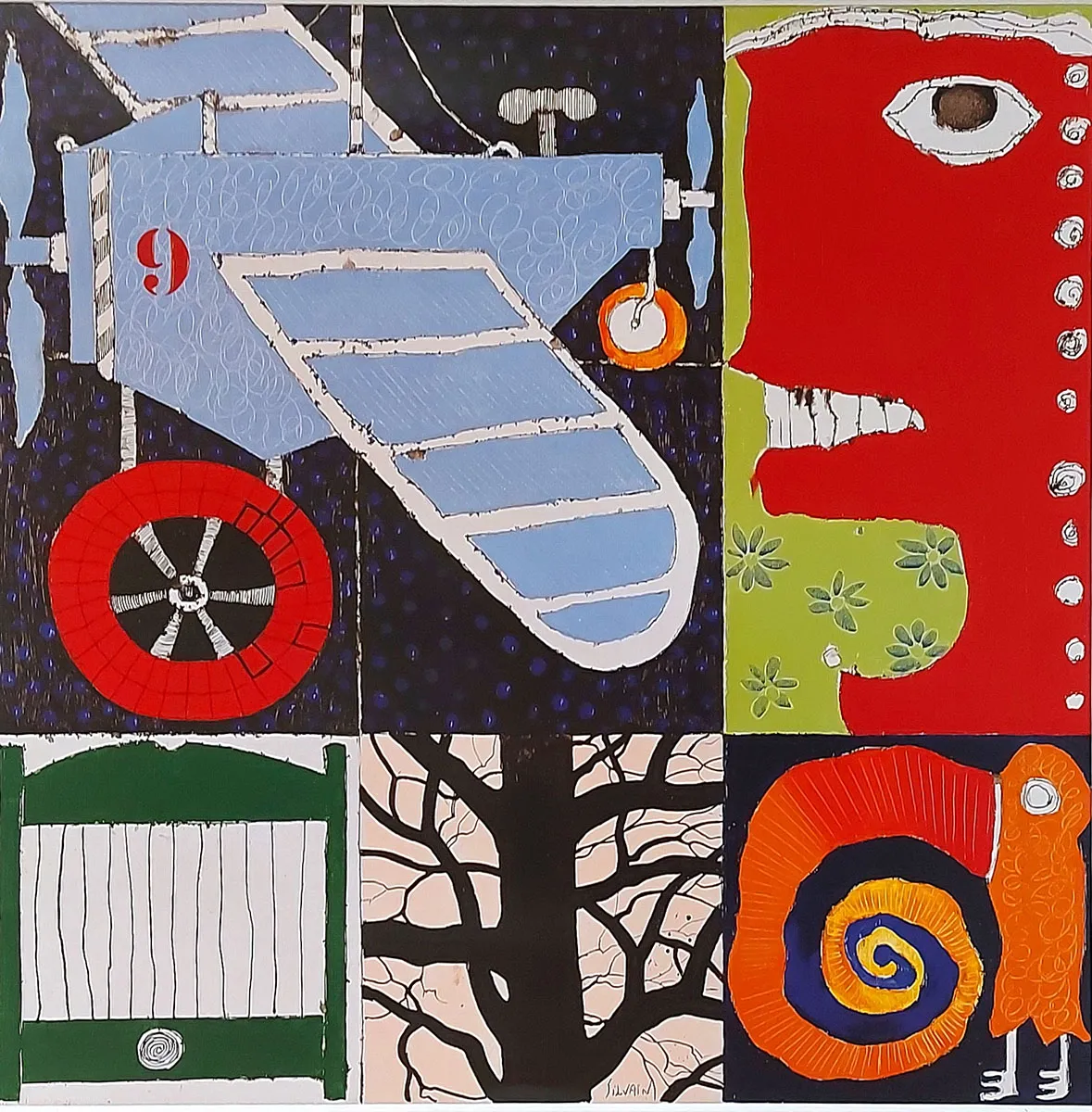 Buy artwork paper by the Belgian artist Christian Silvain