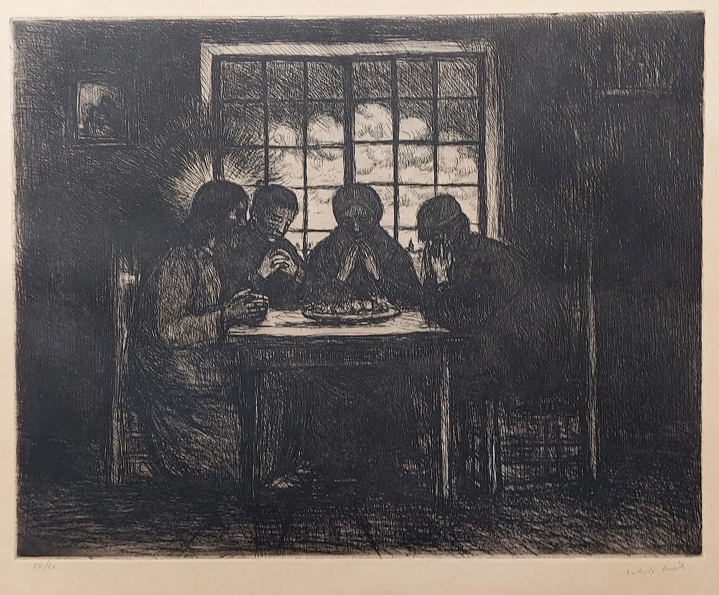 Het symbool der Kempen, ets van de Belgische etser Jakob Smits