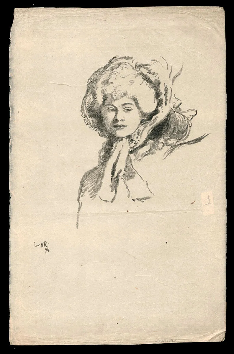 Acheter une lithographie de 1889 par Sir William Rothenstein
