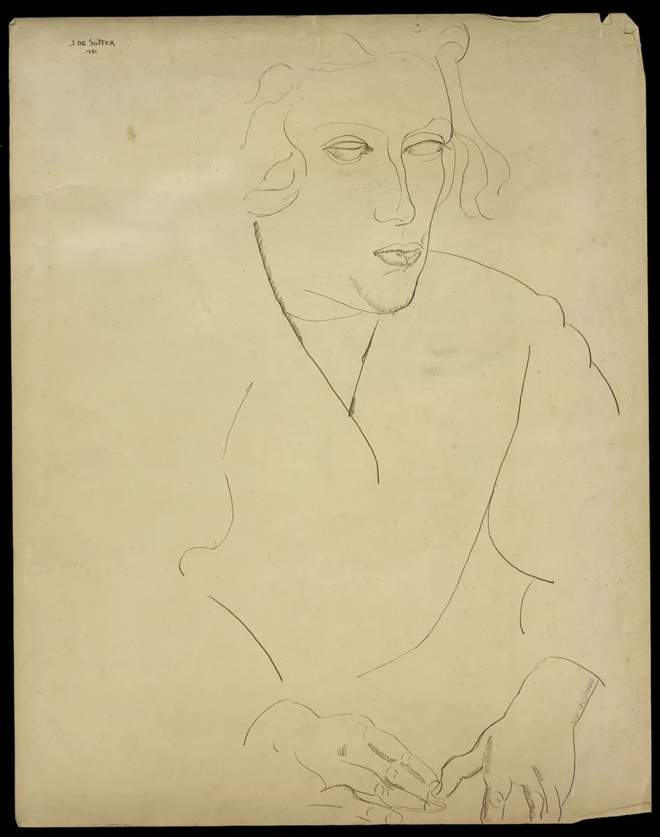 Buy a drawing from 1922 by the Belgian artist Jules De Sutter