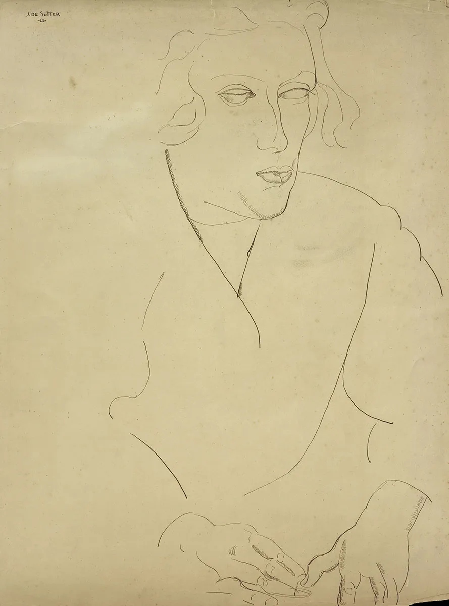 Buy a drawing from 1922 by the Belgian artist Jules De Sutter