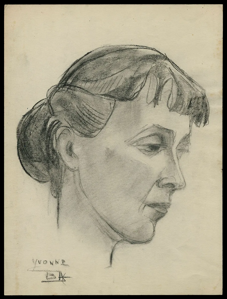 Potloodtekening van de Belgische kunstenaar Bert Hildebrandt kopen