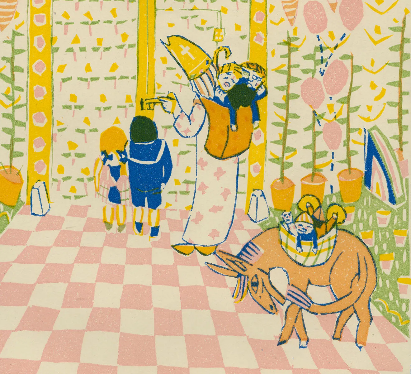 Woodcut from 1913 by the Belgian artist Edgard Tytgat