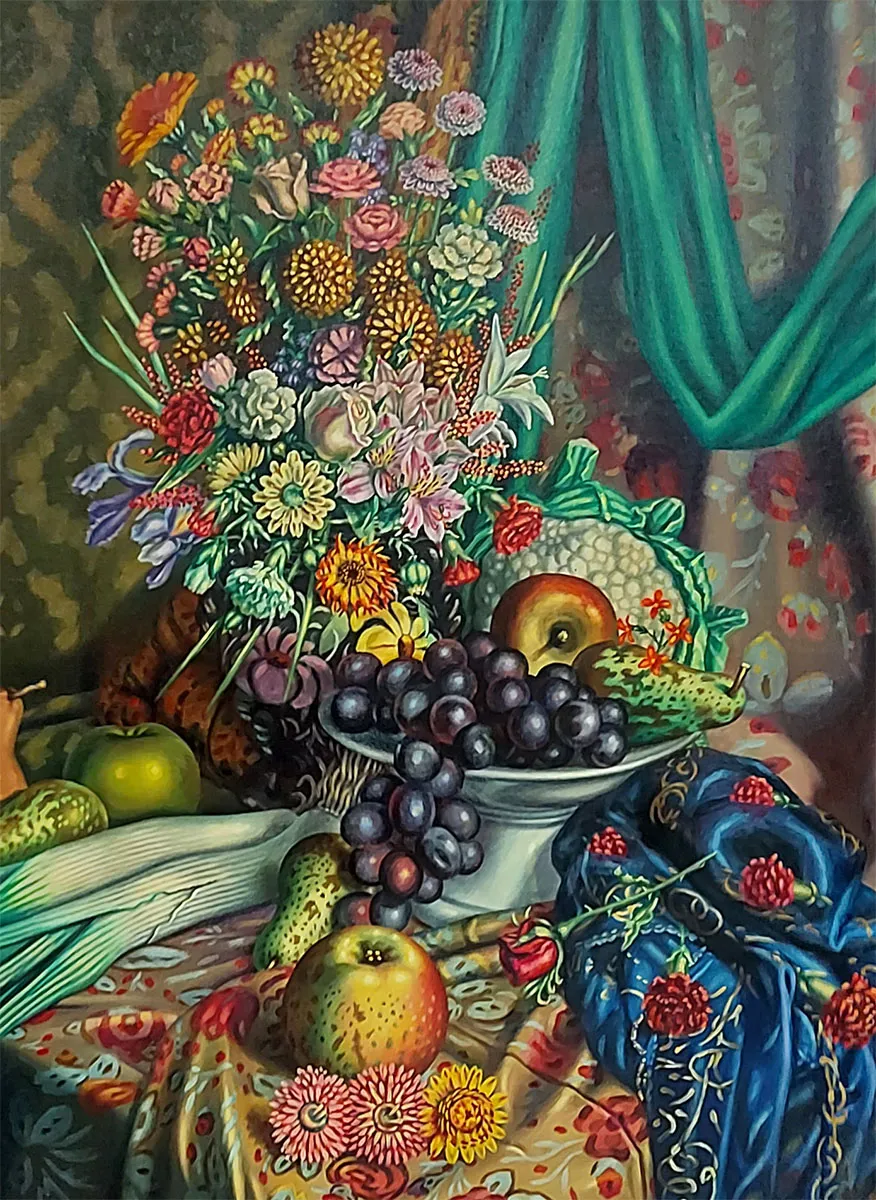 Schilderij uit 1990 van de Belgische kunstenaar Paul Van Dessel kopen