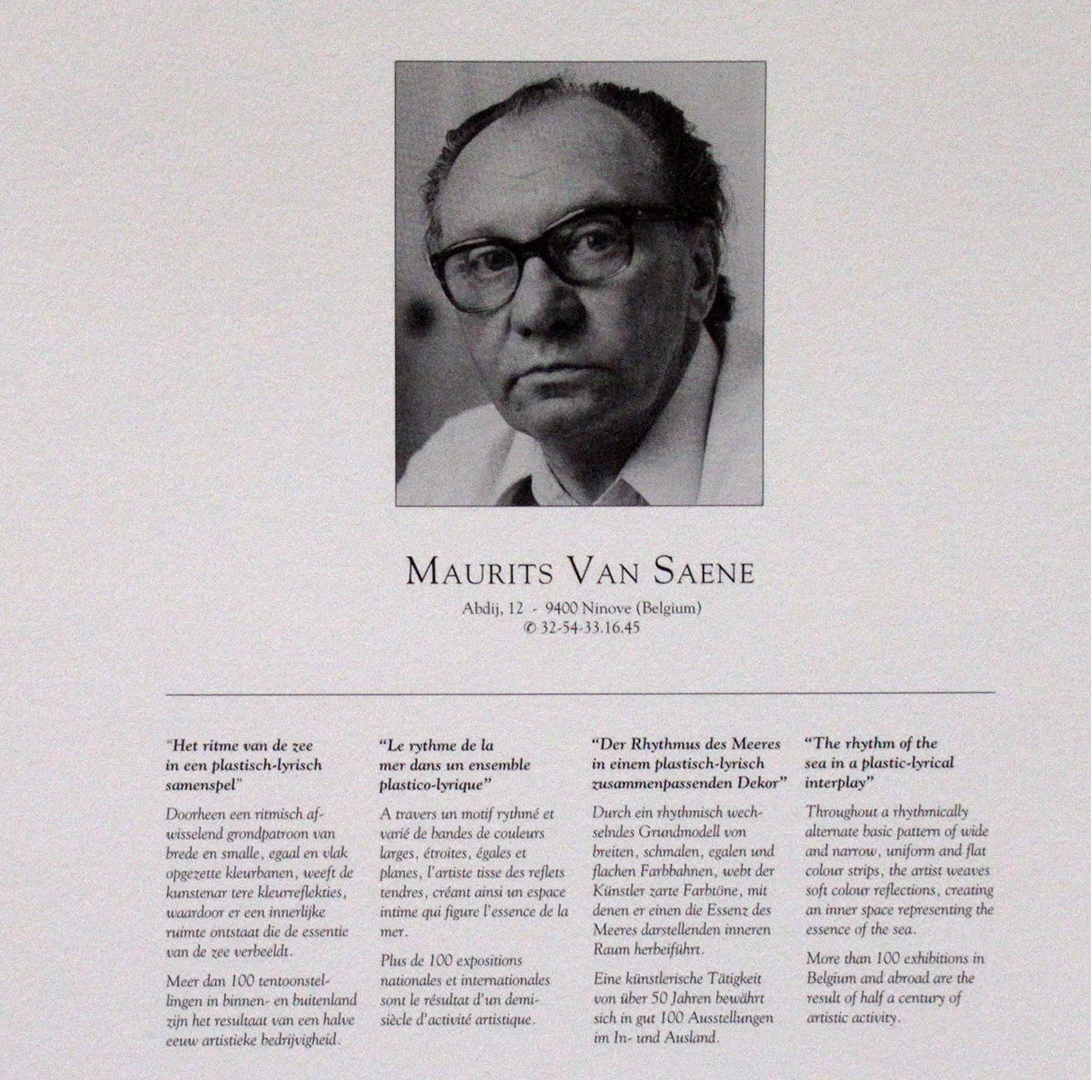 Litho van de Belgische Lithograaf en kunstenaar Maurits Van Saene kopen