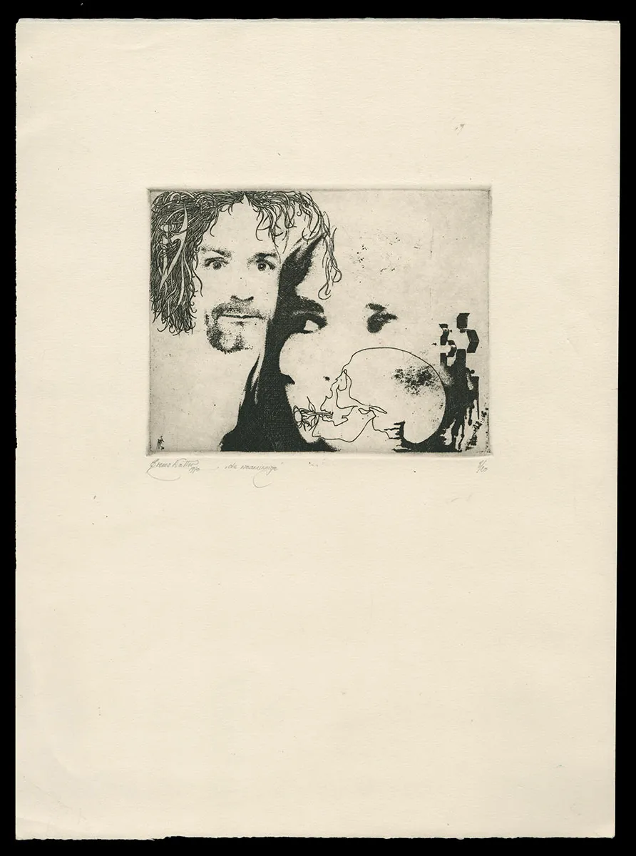 Ets uit 1970 van de Belgische kunstenaar Walter F. Brems kopen