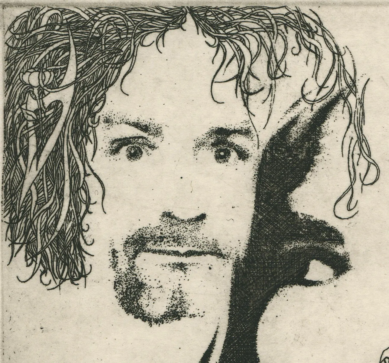 Ets uit 1970 van de Belgische kunstenaar Walter F. Brems kopen