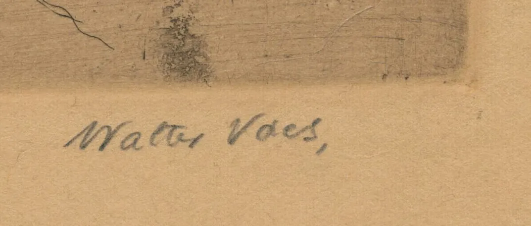 Buy an etching by the Antwerp artist and etcher Walter Vaes