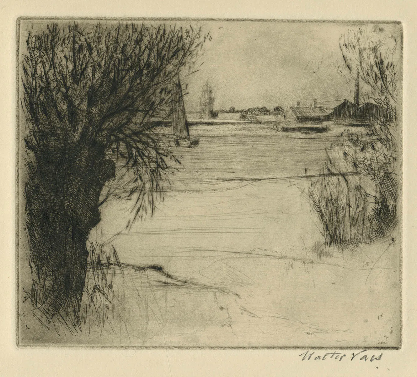 ets van de Belgische kunstenaar en etser Walter Vaes kopen