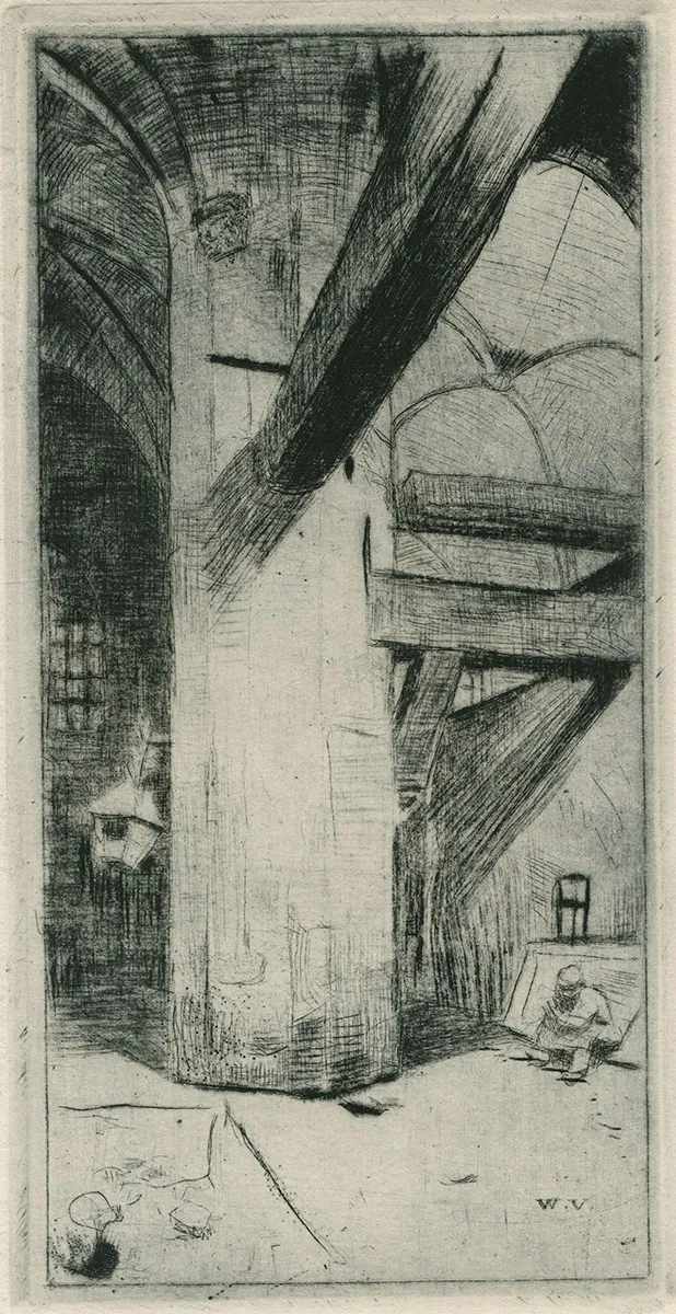Buy an etching by the Antwerp artist and etcher Walter Vaes