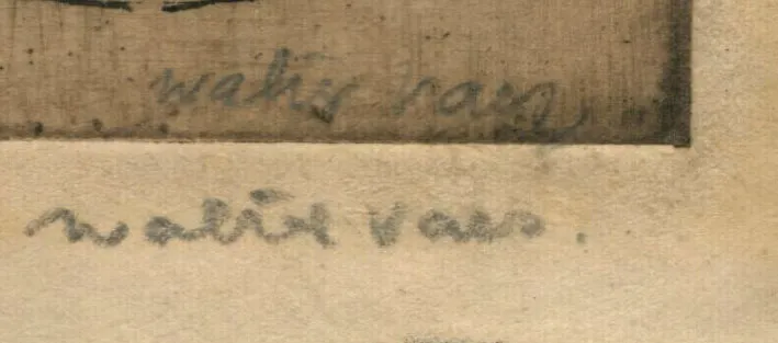 Buy a small signed etching by Walter Vaes