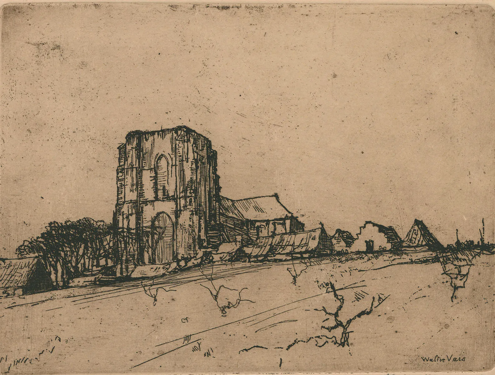 Buy an etching from 1919 by the Belgian artist Walter Vaes
