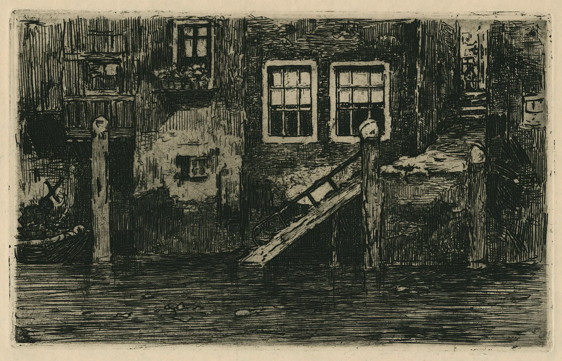 Ets uit 1905 van de Antwerpse kunstenaar Walter Vaes kopen