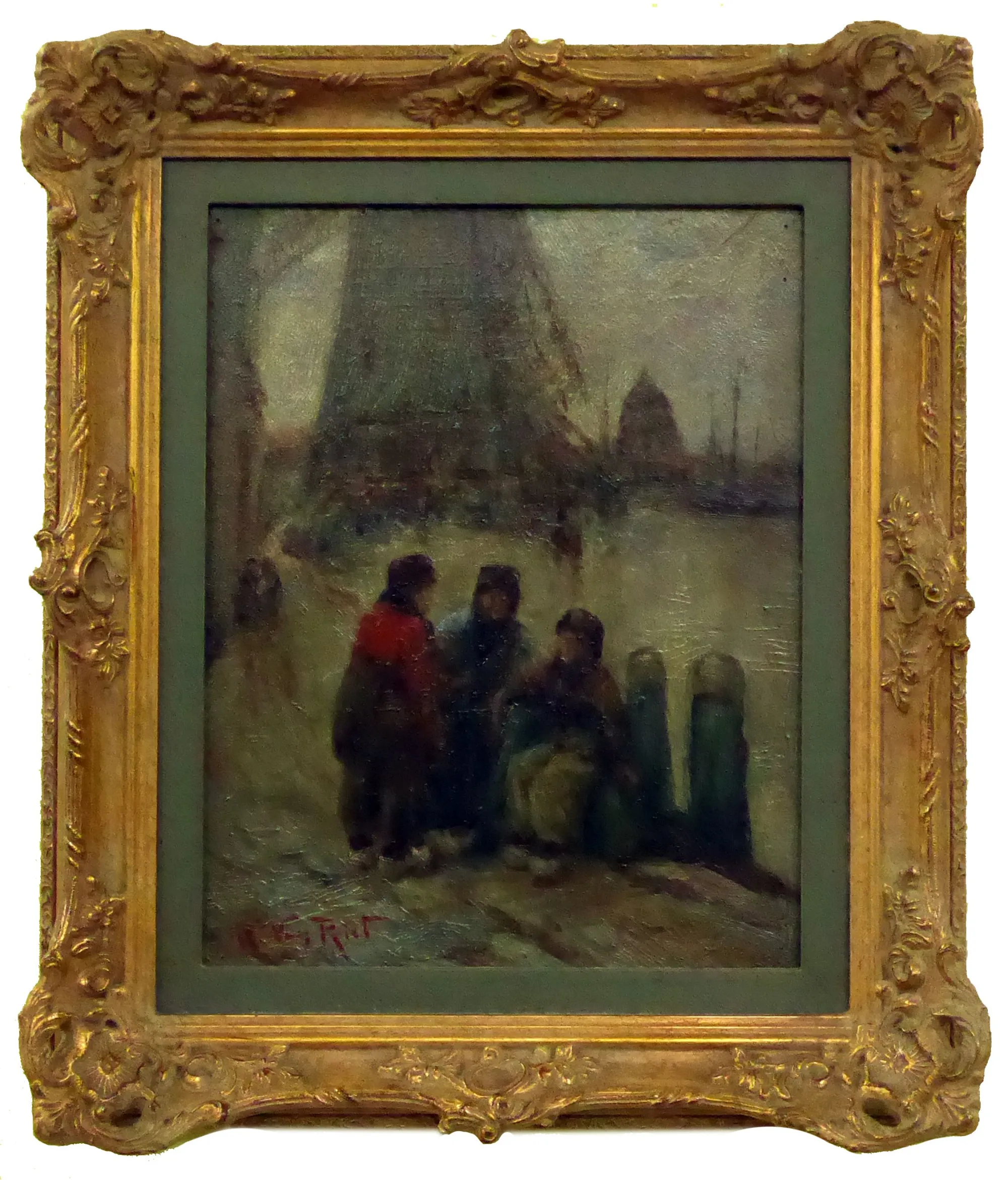 Schilderij van de Belgische kunstschilder Willy Van Riet.