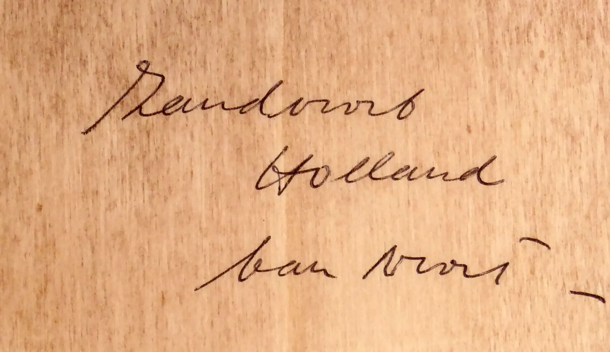 Oeuvre de peinture du peintre néerlandais AC van Noort