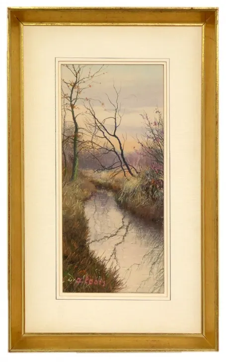 The Belgian artist Albert Loots, draftsman, pastel painter