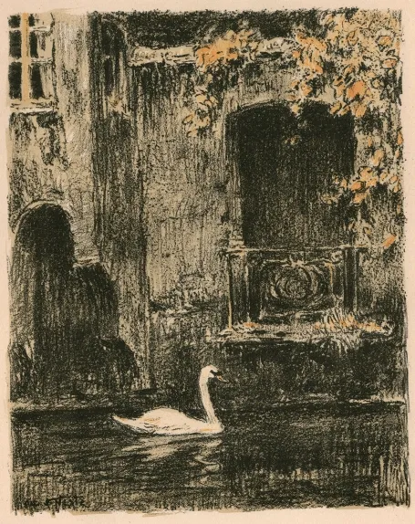 Etchings and paintings by the Belgian artist Alfred Van Neste