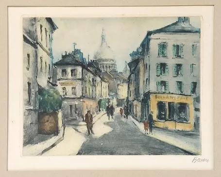 Franse kunstenaar Marcel Julien BARON, schilder en grafisch ontwerper