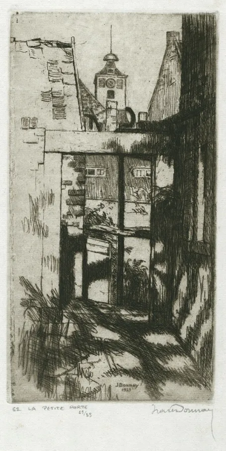 Buy etchings and paintings by the Belgian artist Jean Donnay
