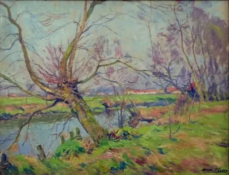 Kunstwerken van de Belgische schilder en etser Louis Clesse