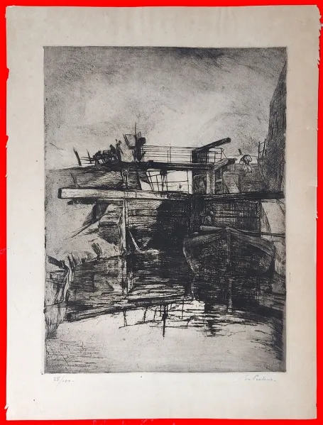 Buy etchings from the Belgian graphic artist and etcher Louis Peeters