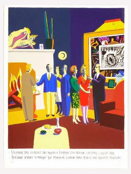 Artworks of the French artist Fred Benoit, cartoonist