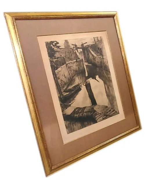 Grote ets van de Belgische etser Albert Baertsoen kopen